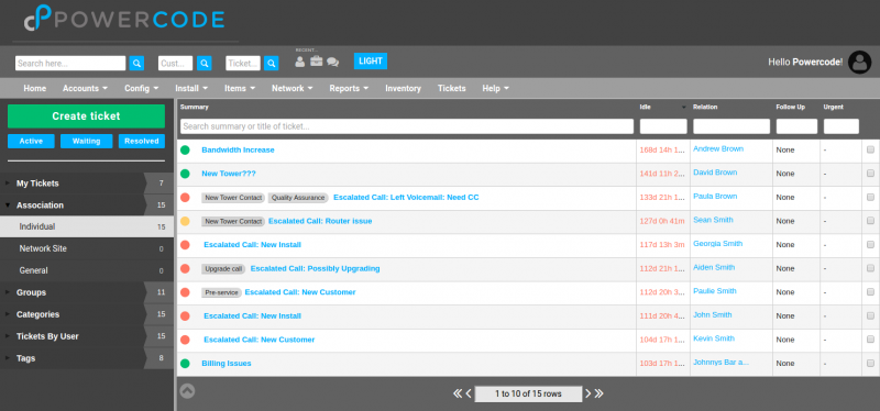 Customer Service Software & Ticketing System – Powercode