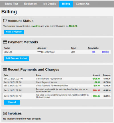 ISP Customer Service Portal – Powercode