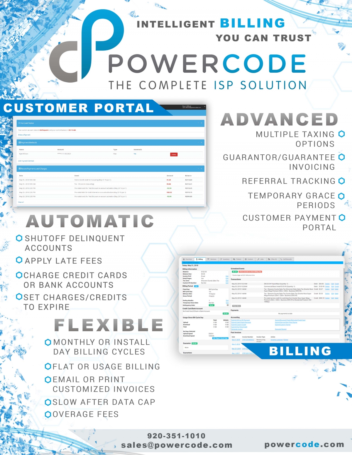 Isp And Ach Billing Software Powercode