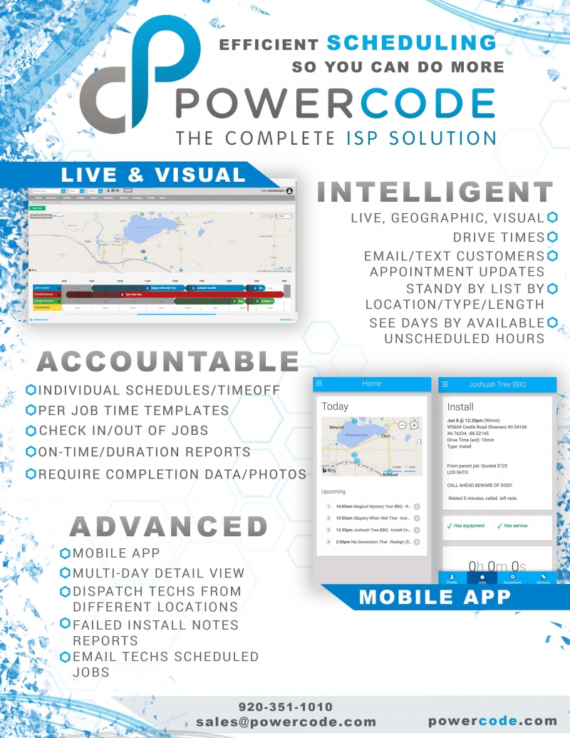Scheduling & Technical Support Software – Powercode