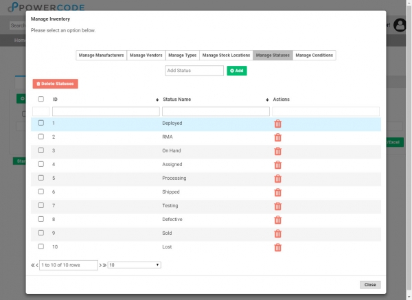 Manage Your Inventory – Powercode