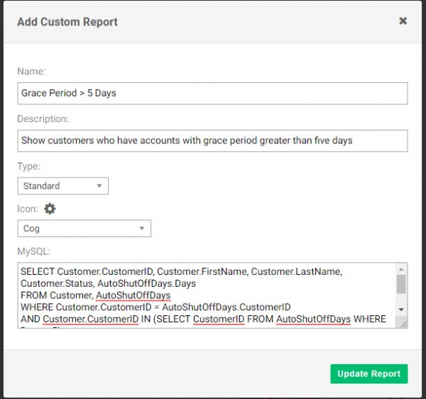 Custom Reports – Powercode