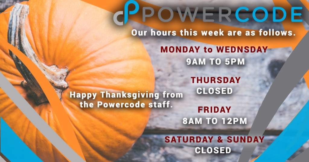 Happy Thanksgiving – Powercode