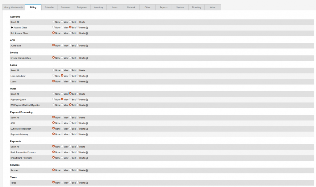 Permissions – Powercode