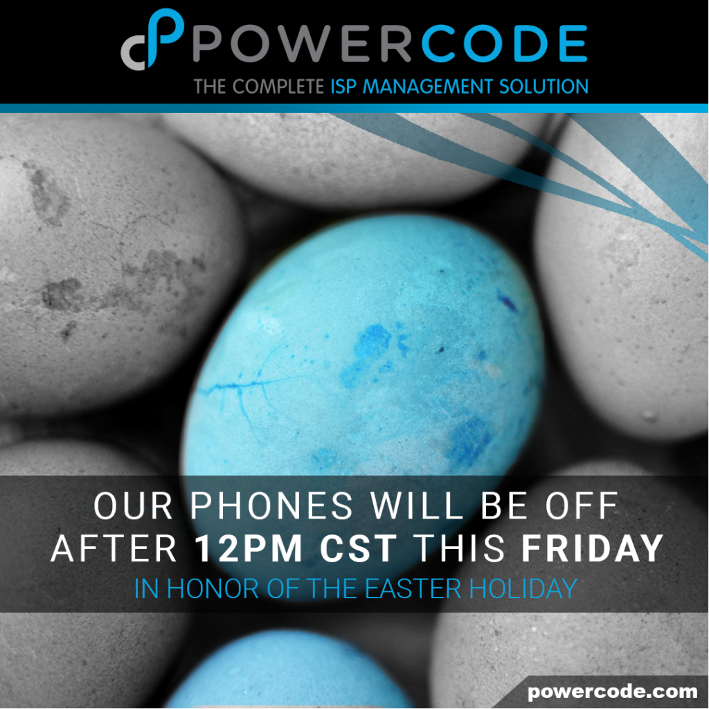 Easter Holiday Hours – Powercode