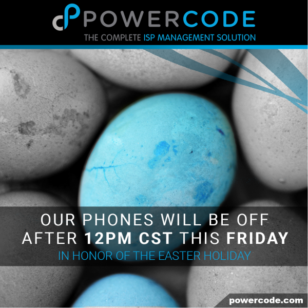 Easter Holiday Hours – Powercode